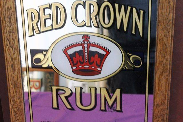 Red Crown Rum Advertising Pub Mirror ,# | XXXX Antique Complex