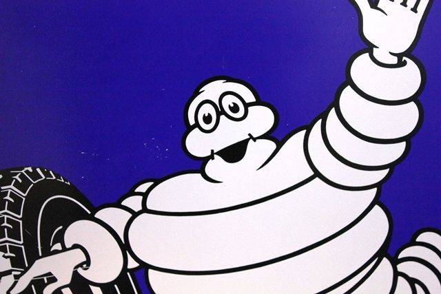 Genuine 1980s Michelin Bibendum Figure. Tin Sign. # | XXXX Antique Complex