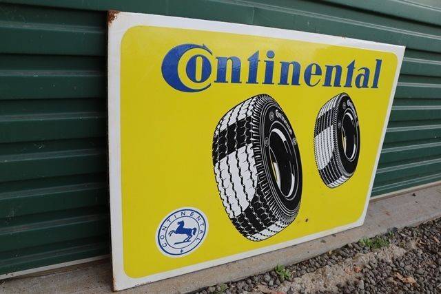 Continental Tyres Pictorial Enamel Advertising Sign # | XXXX Antique ...