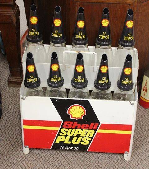 Shell Super Plus 10 Oil Bottle Rack.# | XXXX Antique Complex