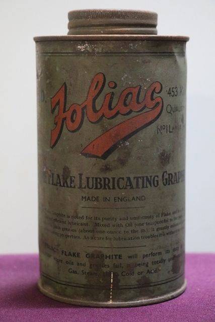 Foliac 1 lb Flake Lubricating Graphite Tin # | XXXX Antique Complex