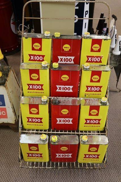 Havoline 4 Tier Oil Can Display Rack # | XXXX Antique Complex