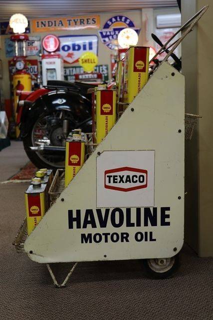 Havoline 4 Tier Oil Can Display Rack # | XXXX Antique Complex