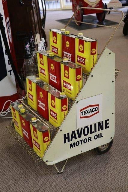 Havoline 4 Tier Oil Can Display Rack # | XXXX Antique Complex