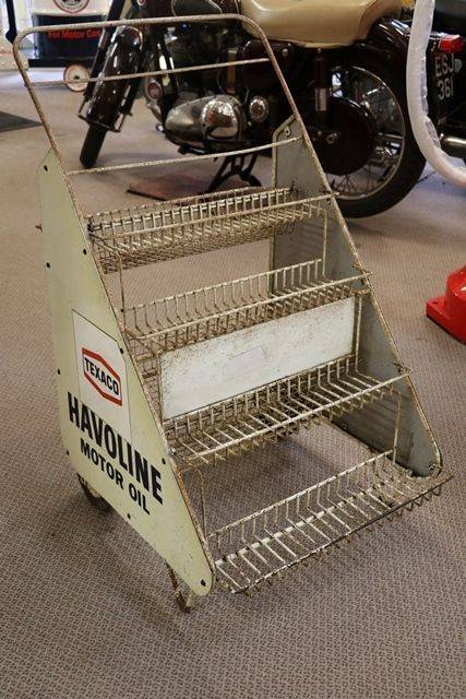 Havoline 4 Tier Oil Can Display Rack # | XXXX Antique Complex