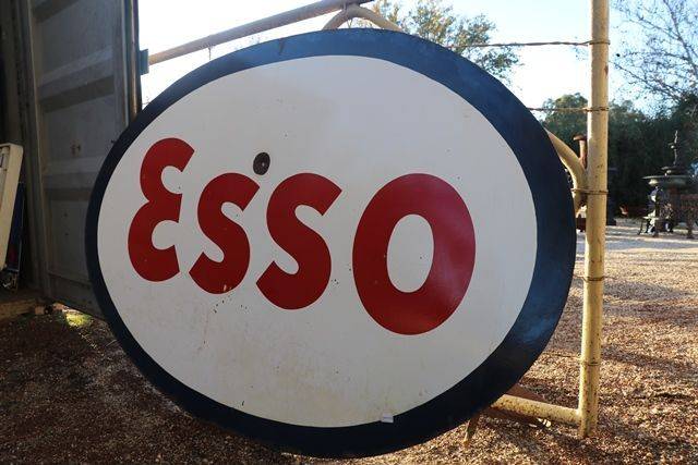 Esso Double Sided Enamel Advertising Sign .# | XXXX Antique Complex