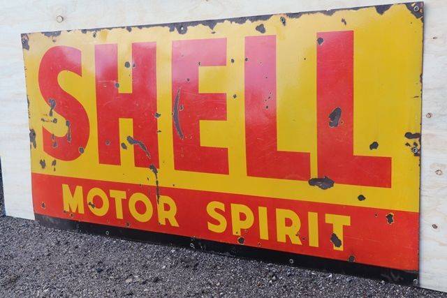 Shell Motor Spirit Enamel Advertising Sign | XXXX Antique Complex