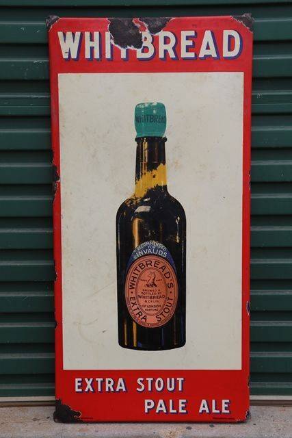 Whitbread's Extra Stout Pale Ale Enamel Advertising Pub Sign # | XXXX ...