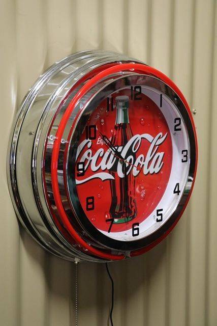 New Coca Cola Neon Light Clock | XXXX Antique Complex