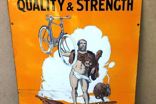 Hercules Cycles Pictorial Enamel Sign | XXXX Antique Complex