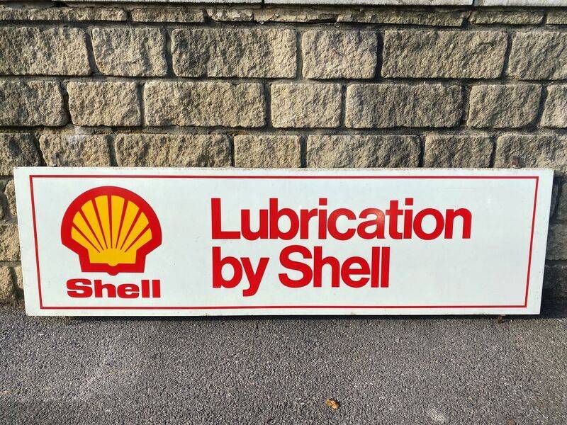Shell Lubrication Garage Forecourt Painted Metal Sign. # | XXXX Antique ...