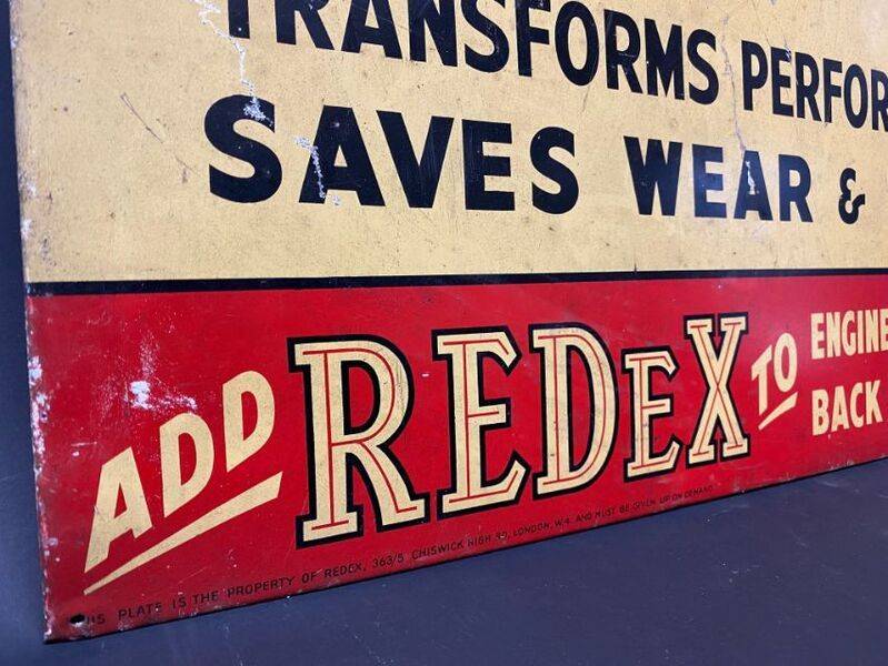 Vintage Redex Conversion Tin Advertising Sign. # | XXXX Antique Complex