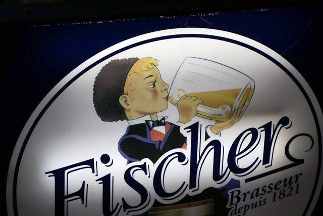 Vintage Fischer Alsace Beer Double Sided Light Box. # | XXXX Antique ...