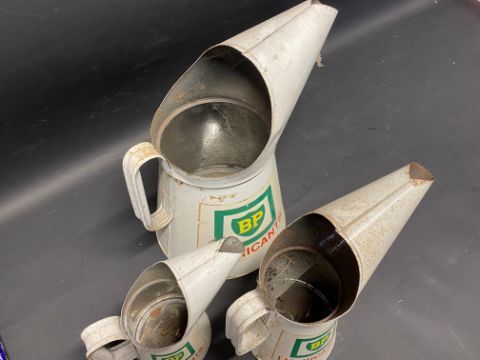 BP Lubricants Set of 3 Graduated Oil Pourers. # | XXXX Antique Complex