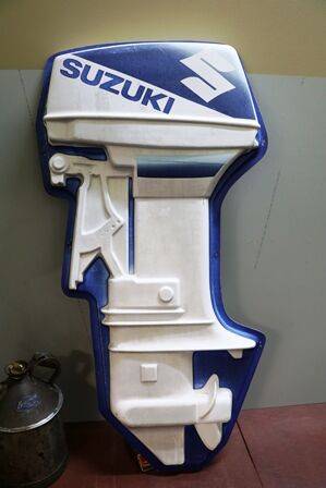 3D Pressed Plastic Suzuki Outboard Motor Advertising Sign # | XXXX ...