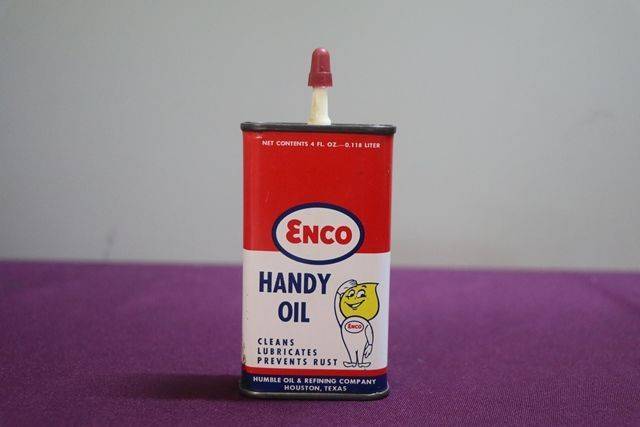 4 FL OZ Enco Handy Oil Tin With Oiler | XXXX Antique Complex