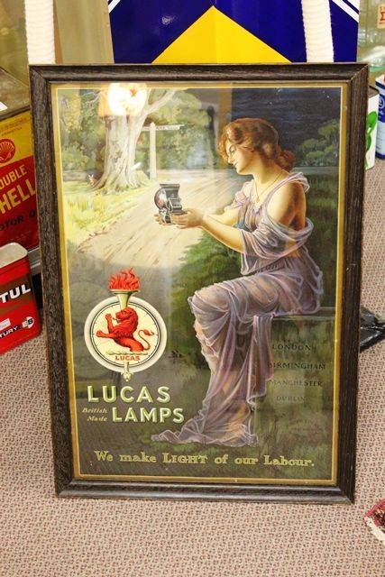 Framed Lucas Lamps Advertising Poster.# | XXXX Antique Complex