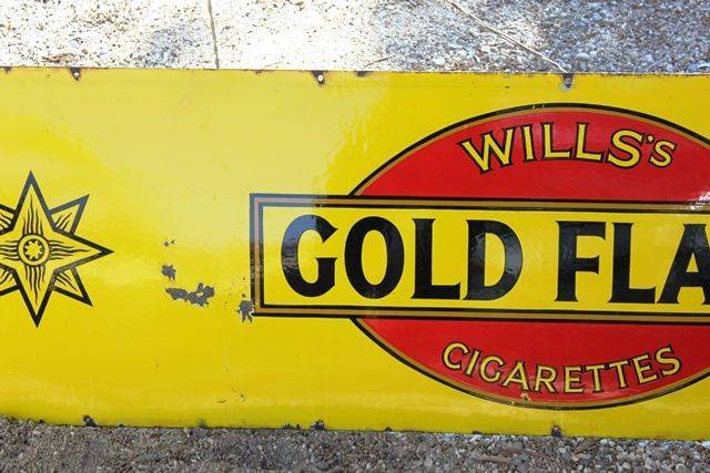Wills Gold Flake Enamel Strip Sign.# | XXXX Antique Complex