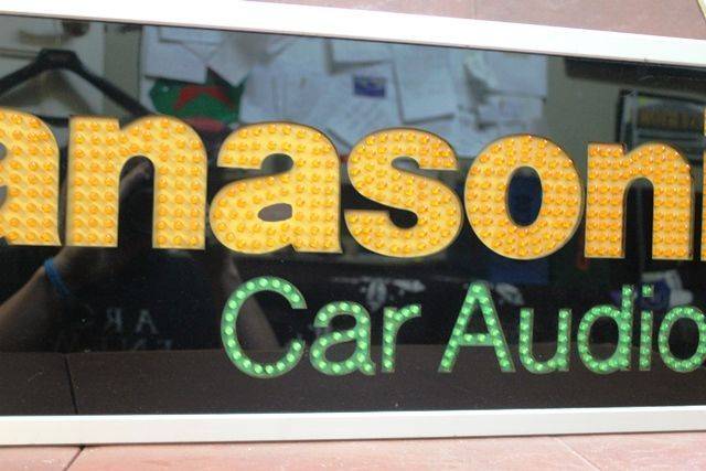 Panasonic Car Audio LED Light Up Sign.# | XXXX Antique Complex