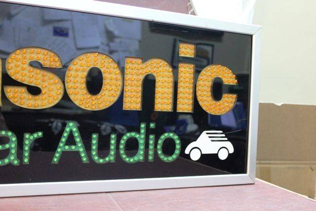 Panasonic Car Audio LED Light Up Sign.# | XXXX Antique Complex