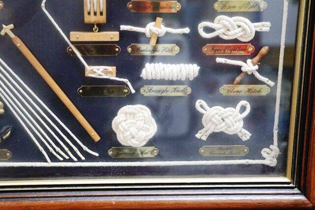 A Framed Display of Nautical Rope Knots. | XXXX Antique Complex