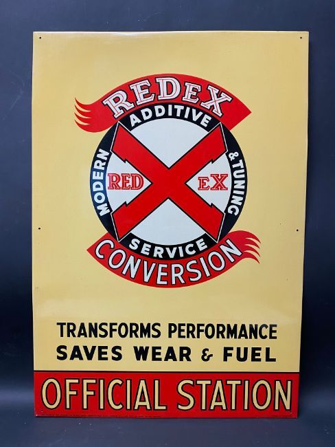 A New-Old Stock Redex Conversion Official Station Tin Sign # | XXXX ...