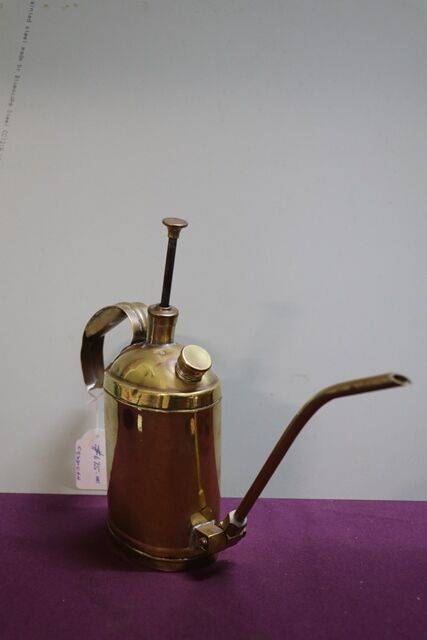 A Quality Vintage Oval Brass Oiler | XXXX Antique Complex