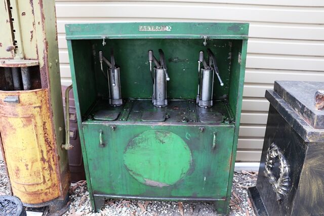 A Very Original CASTROL 3 Pump Bread Bin Oil Dispenser. # | XXXX ...