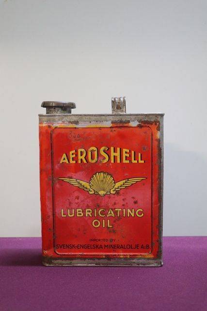 Aeroshell Lubricating Oil 2 Litres Shell Motor Oil Tin | XXXX Antique ...
