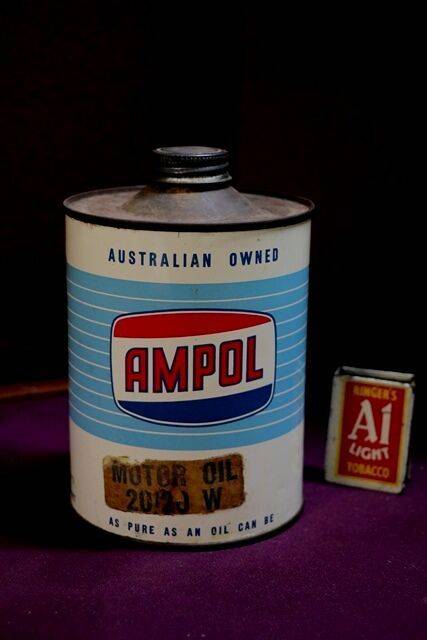 Ampol 20-20 W Motor Oil One Quart Can. | XXXX Antique Complex