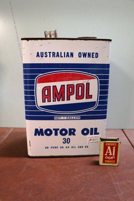 Ampol Australian Owned Motor Oil 30 One Gallon Tin. | XXXX Antique Complex