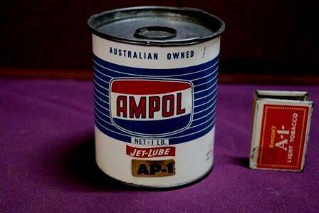 Ampol Jet-Lube AP-1 One Pound Grease Tin. | XXXX Antique Complex