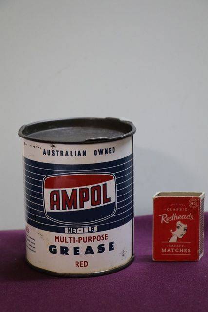 Ampol Multi-Purpose Red 1 lb Grease Tin | XXXX Antique Complex