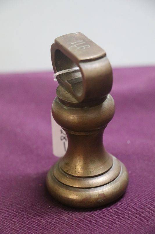 Antique 1 Lb Brass Bell Weight | XXXX Antique Complex