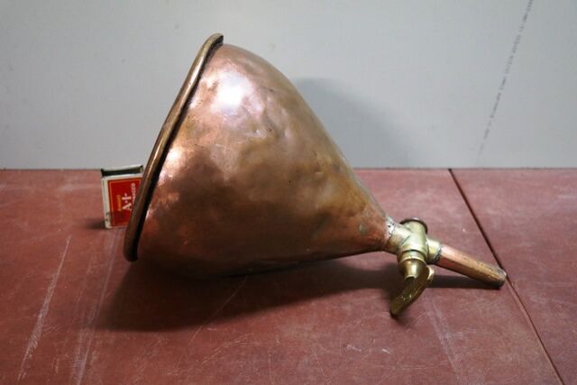 Antique Copper Funnel with Brass Tap, | XXXX Antique Complex