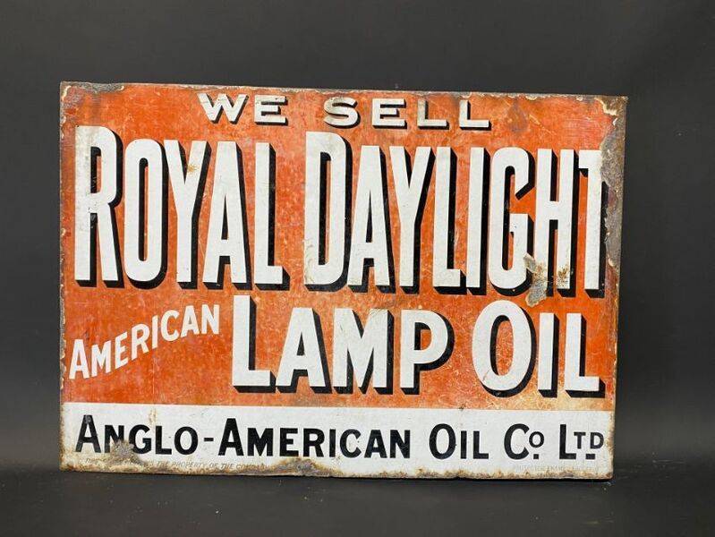 Antique Royal Daylight Lamp Oil Double Sided Enamel Sign # | XXXX ...