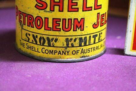Australian Early Shell Petroleum Jelly 1 lb tin | XXXX Antique Complex