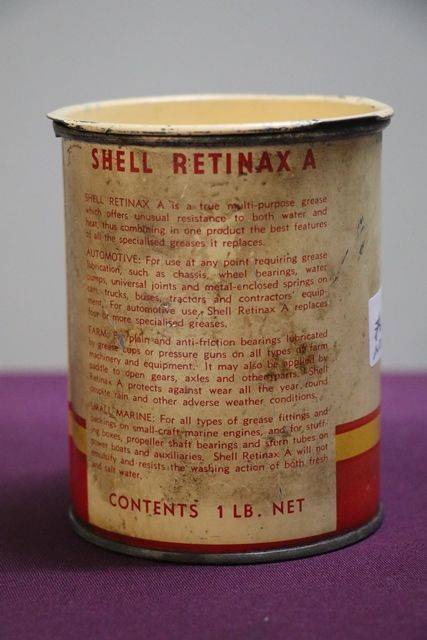 Australian Shell 1 Lb Retinax A Multi-Purpose Grease Tin | XXXX Antique ...