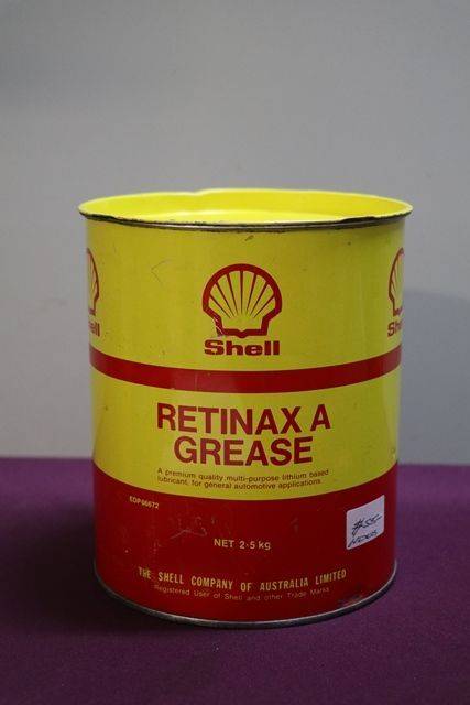 Australian Shell 2.5 Kg Retinax A Grease Tin | XXXX Antique Complex