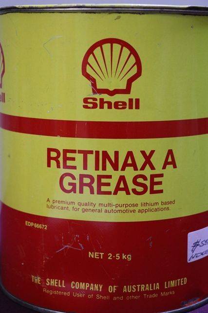 Australian Shell 2.5 Kg Retinax A Grease Tin | XXXX Antique Complex