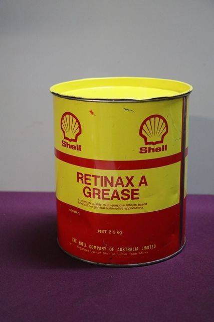 Australian Shell 2.5 Kg Retinax A Grease Tin | XXXX Antique Complex