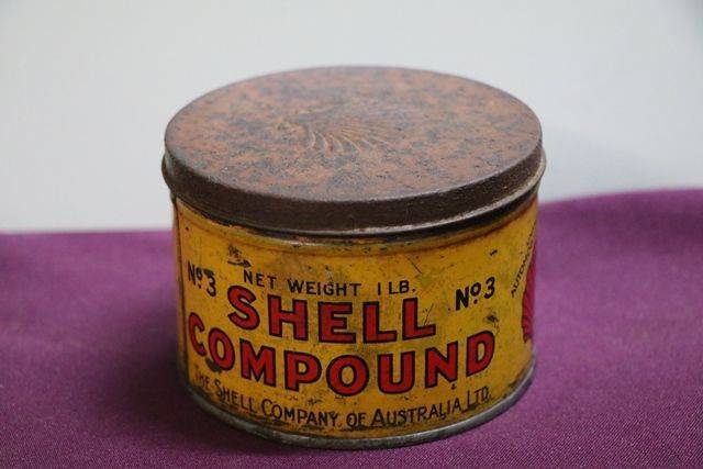 Australian Shell Compound No.3 1 lb Grease Tin | XXXX Antique Complex