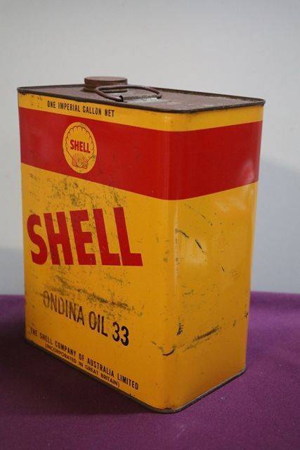 Australian Shell Ondina Oil 33 One Gallon Motor Oil Tin # | XXXX ...
