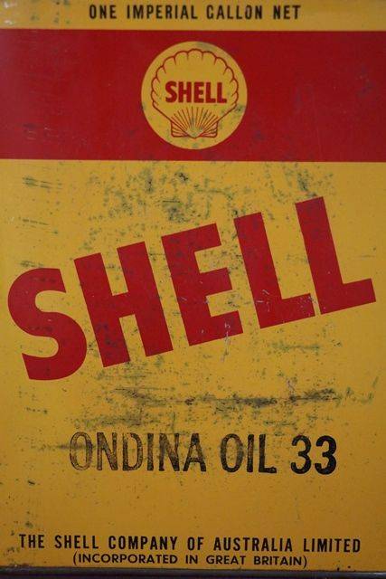 Australian Shell Ondina Oil 33 One Gallon Motor Oil Tin # | XXXX ...
