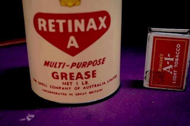 Australian Shell Retinax A 1 lb Grease Tin. | XXXX Antique Complex