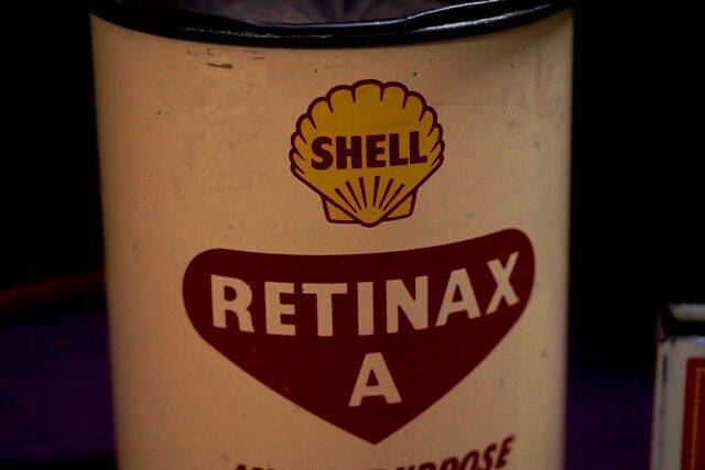 Australian Shell Retinax A 1 lb Grease Tin | XXXX Antique Complex