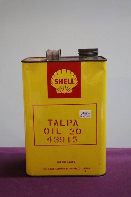Australian Shell Talpa Oil 20 One Gallon Motor Oil Tin | XXXX Antique ...