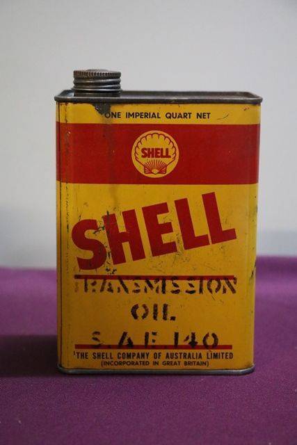 Australian Shell Transmission Oil S.A.E 140 Quart Motor Oil Tin | XXXX ...