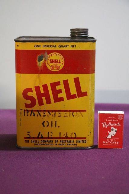 Australian Shell Transmission Oil S.A.E 140 Quart Motor Oil Tin | XXXX ...