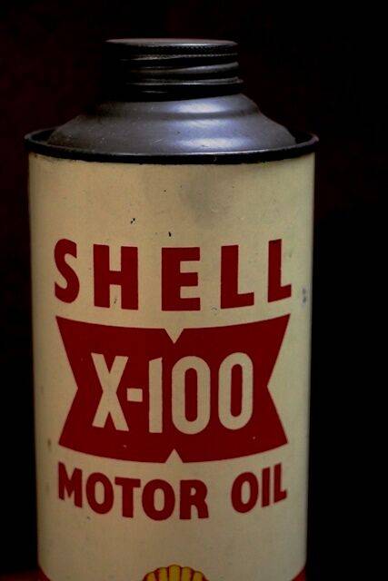 Australian Shell X-100 Motor Oil Quart Tin. | XXXX Antique Complex